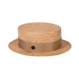 SIBI HATS Cleo Straw Boater Hat With Glitter Finish