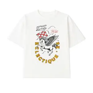 ÉCLECTIQUE Racing Graphic T-shirt - White
