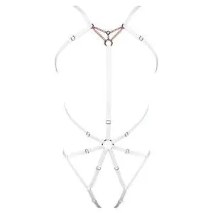 MONIQUE MORIN LINGERIE Frisson Crystal Body Harness - White