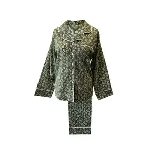 LIME TREE DESIGN Falling Leaf Pyjamas - Green