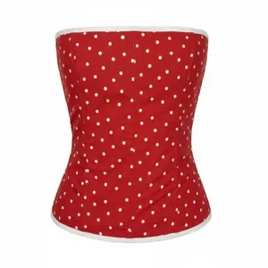 THE COOLGIRL NYC Jane Corset - White/red