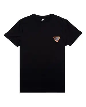 EIGHT X Black / Orange Yield Graphic T-shirt Black And Orange