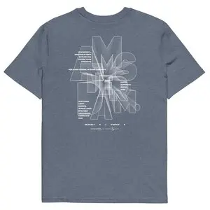 ANCHOR & CREW X Gustatory Amsterdam Coffee Scene Embroidered T-shirt - Blue