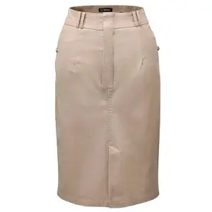Beige Pencil Skirts