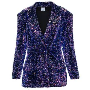 OFUURE Liza Sequin Blazer - Purple
