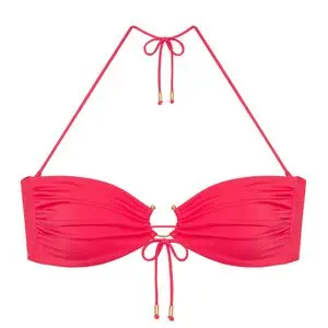 PERILLA Malibu Bandeau Bikini Top - Red
