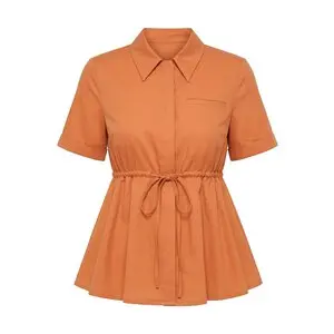 ASHITA FERNANDES Khwaab Peplum Top - Orange
