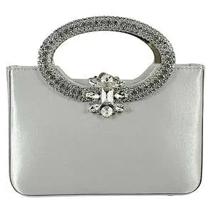 DAMAPREZIOSA Venus Jewel Clutch - Silver