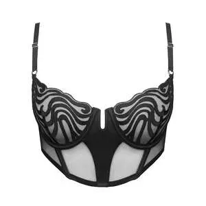 MONIQUE MORIN LINGERIE Echo Bustier - Black