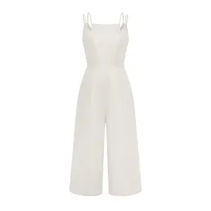 EMMA WALLACE Shelly Metallic Jumpsuit - Silver