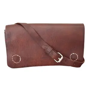 BERBER LEATHER The Kenitra Shoulder Bag - Brown
