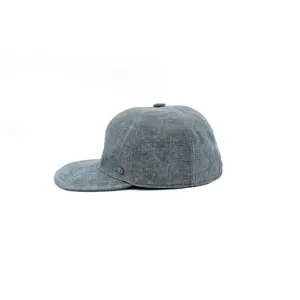 DORIA 1905 Raw Linen Fabric Baseball Cap - Grey