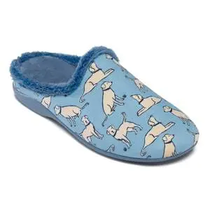 BEDROOM ATHLETICS Dog Print Mule Slipper