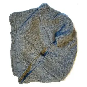PERALUNA Cable Knit Cashmere Blend Neck Warmer - Grey