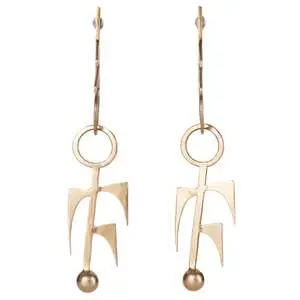 CASTLECLIFF Glyph Dangle Earrings
