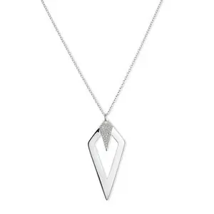 TOOLALLY Arrowhead Pendant Necklace - Silver