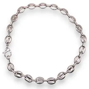 JAGGED HALO JEWELRY Mariner Link Necklace - Silver