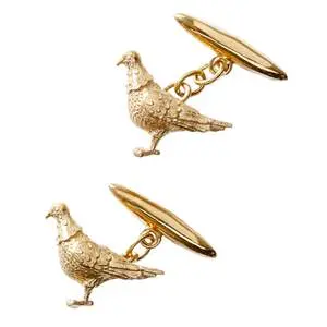 LEE RENEE Pigeon Cufflinks - Gold
