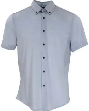 LORDS OF HARLECH Tobias Merino Shirt Sky - Blue