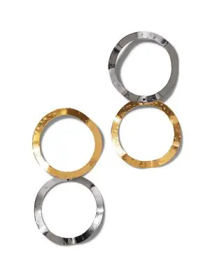 JAREDJAMIN Duet Drop Earrings - Gold/silver