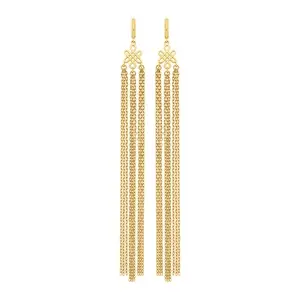 Zoë & Morgan Aria Chain Dangle Earrings - Gold