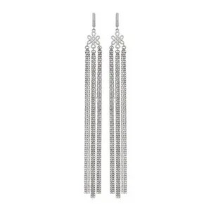 ZOË & MORGAN Aria Chain Dangle Earrings - Silver