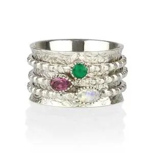 CHARLOTTE'S WEB JEWELLERY Ananda Spinning Ring - Silver
