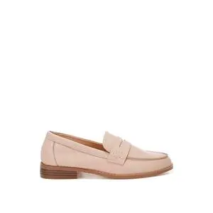 RAG & CO Reiga Low Block Heel Loafers - Beige