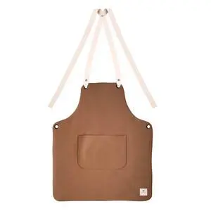 YAKO&CO Minimalist Vegan Leather Apron, Hazelnut