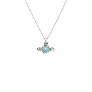 LEE RENEE Opal And Diamond Necklace