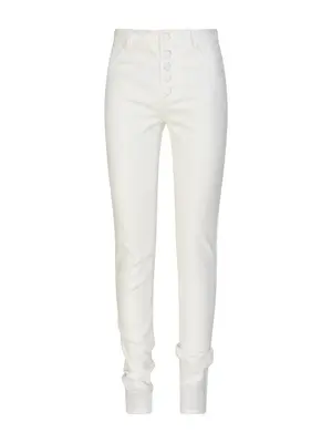 CIRCULAR PATH Button-fly Skinny Jeans