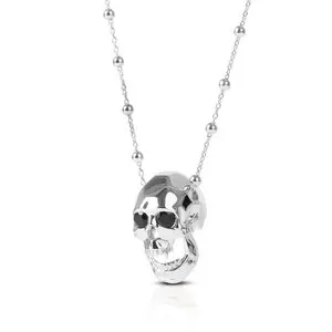 KASUN LONDON Vampire Skull Pendant Silver