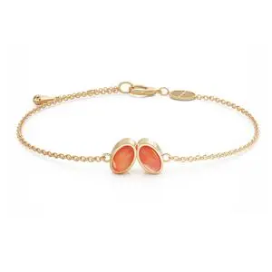 LINDA FIORE Gold Vermeil Bracelet With Carnelian - Gold/yellow