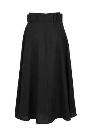 Black Flared Skirt