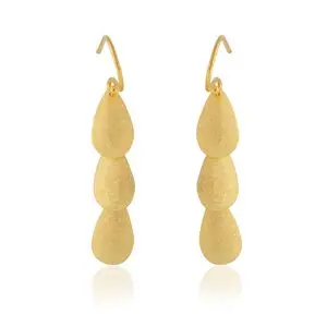 ESTERAH Dangle Teardrop Earrings - Gold