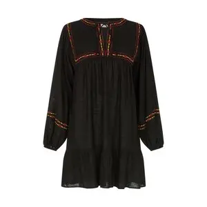 RAFFYA Embroidered Mini Dress