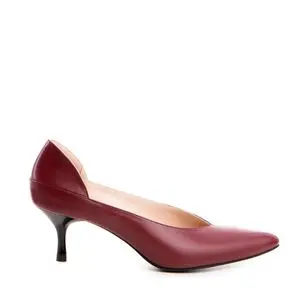 THE 5TH ELEMENT Celine Leather Kitten Heels
