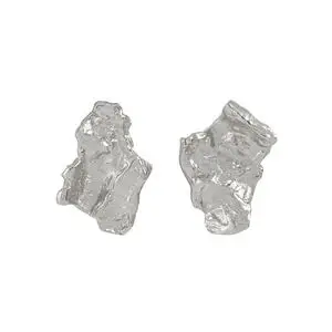 JANUS EDINBURGH Eighe Sterling Textured Stud Earrings - Silver