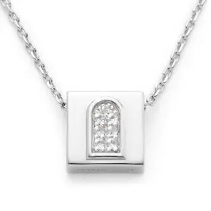 KOUREE Sterling & White Topaz Pendant - Silver