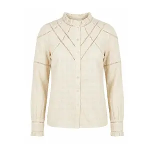 NOOKI DESIGN Lace Trim Cotton Blouse