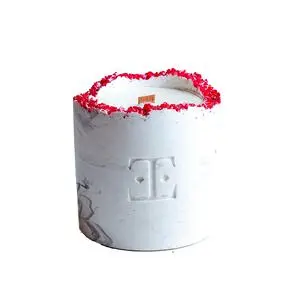 Esti Living Silver / Red Simply Red Crystal Candle Large - Silver/red
