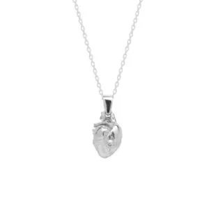 SPERO LONDON Sterling Anatomical Heart Necklace - Silver