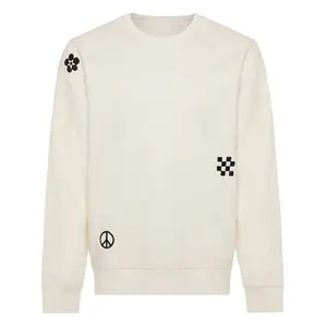 INGMARSON Symbols Embroidered Relaxed Fit Sweatshirt