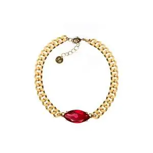 ADRIANA PAPPAS DESIGNS Marquise Zirconia Bracelet Red