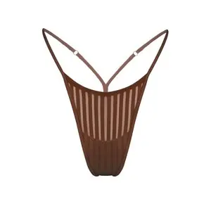 MONIQUE MORIN LINGERIE Vertigo Micro-g Thong Cocoa - Brown