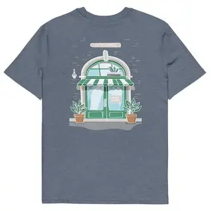 ANCHOR & CREW Organic Cotton Embroidered T-shirt - Blue