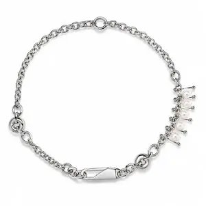 KIREI Purity Freshwater Pearl Chain Necklace - Silver