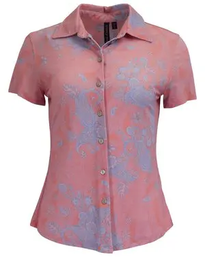 LORDS OF HARLECH Shelley Paisley Printed Shirt - Pink