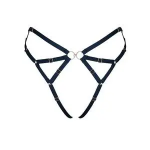 MONIQUE MORIN LINGERIE Frisson Harness Panty - Black
