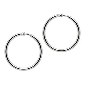 EMMA HOLLAND JEWELLERY Large Hoop Clip-on Earrings - Silver
